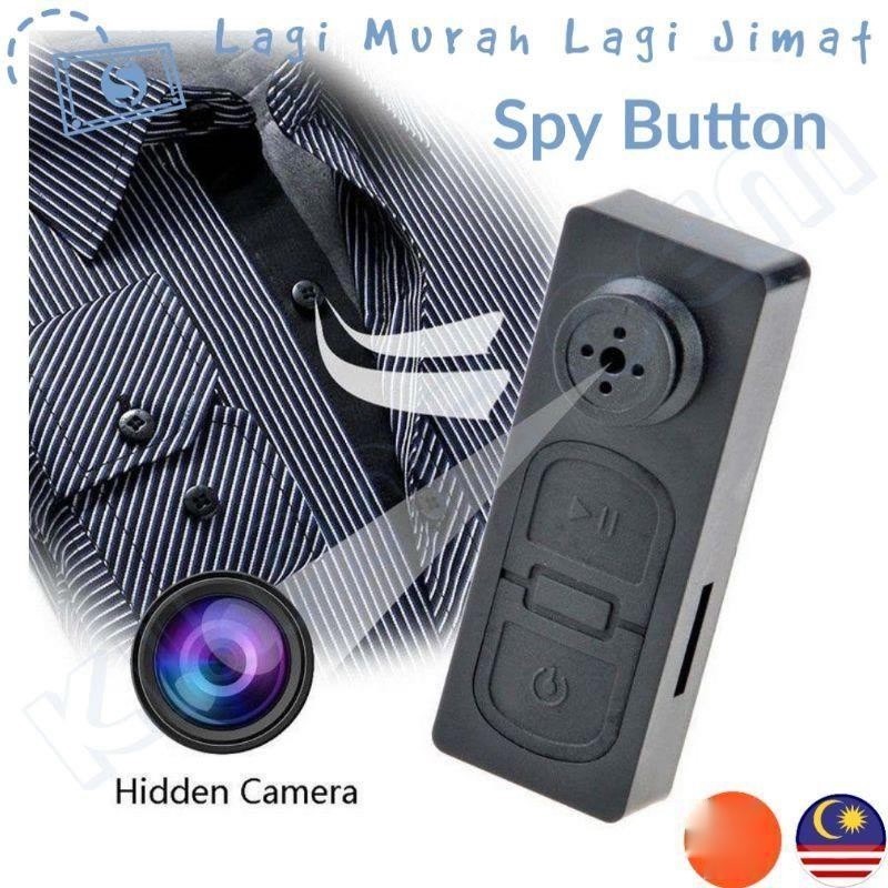 Button Design with Camera Support HD 1080p Butang Baju Kamera Camera ...