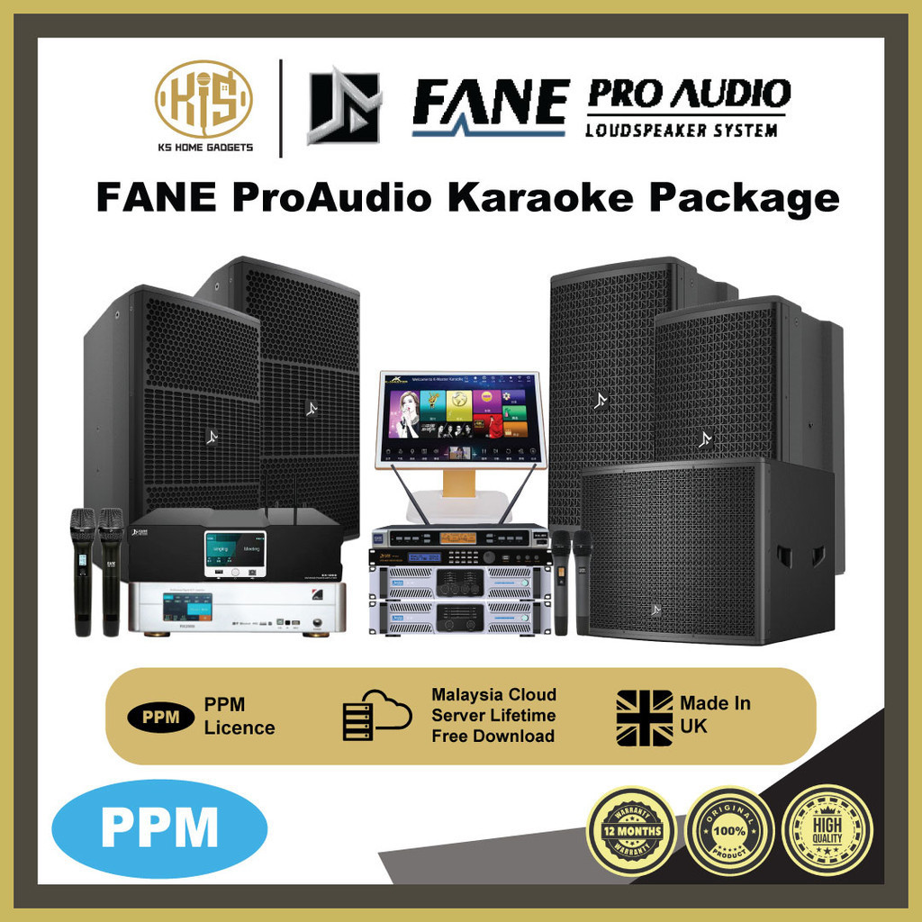 Fane ProAudio K-Master Karaoke Set Family Package Karaoke System Full ...
