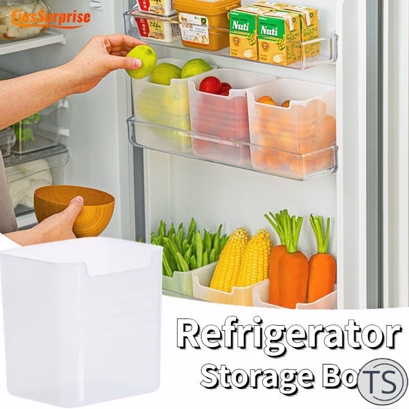 TS [Surprise] Transparent Square Food Storage Box Refrigerator Sorting ...