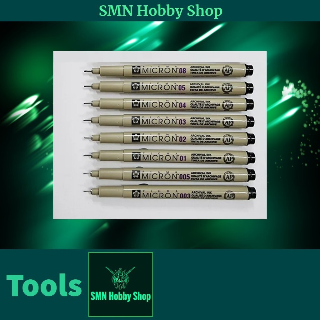 Marker Pen Pigma Micron 005/01/02/03/04/06/08 Needle Fine-tip Panel ...