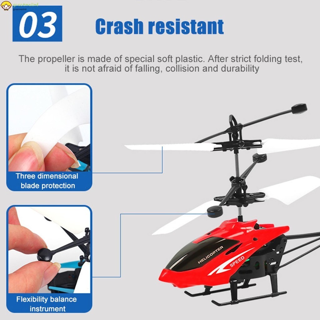 Mini Flying Helicopter Remote Controlled Aircraft Induction Aircraft ...