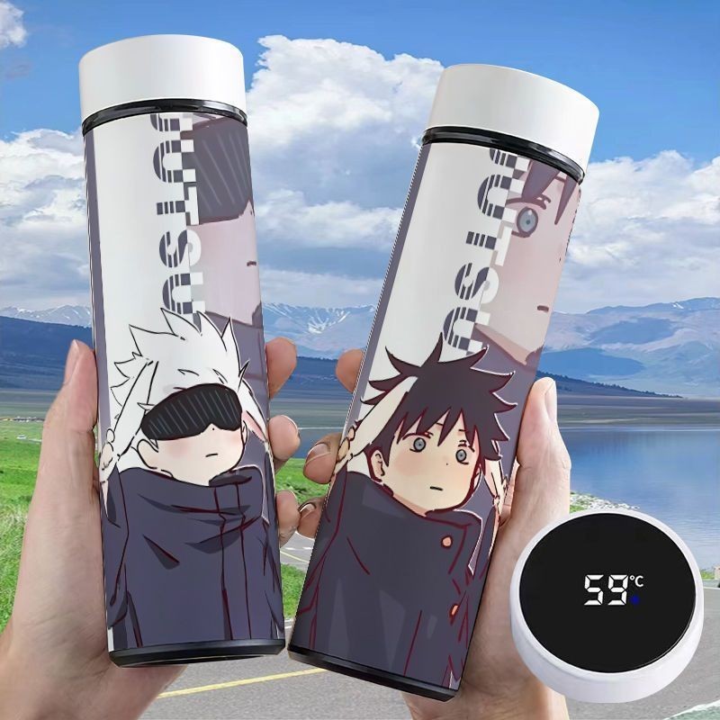 Gojo Satoru Jujutsu Kaisen Smart Thermos Cup Temperature Display Water ...