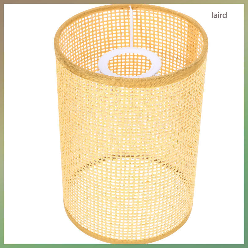 Rustic Rattan Woven Light Cover Desk Lamp Cover Indoor Lamp Shade E27 ...