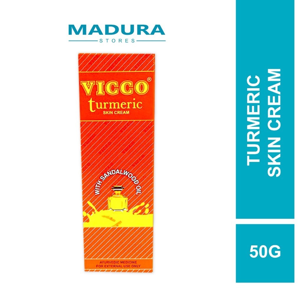 Vicco Turmeric Skin Cream With Sandalwood Oil 50g | Shopee Malaysia