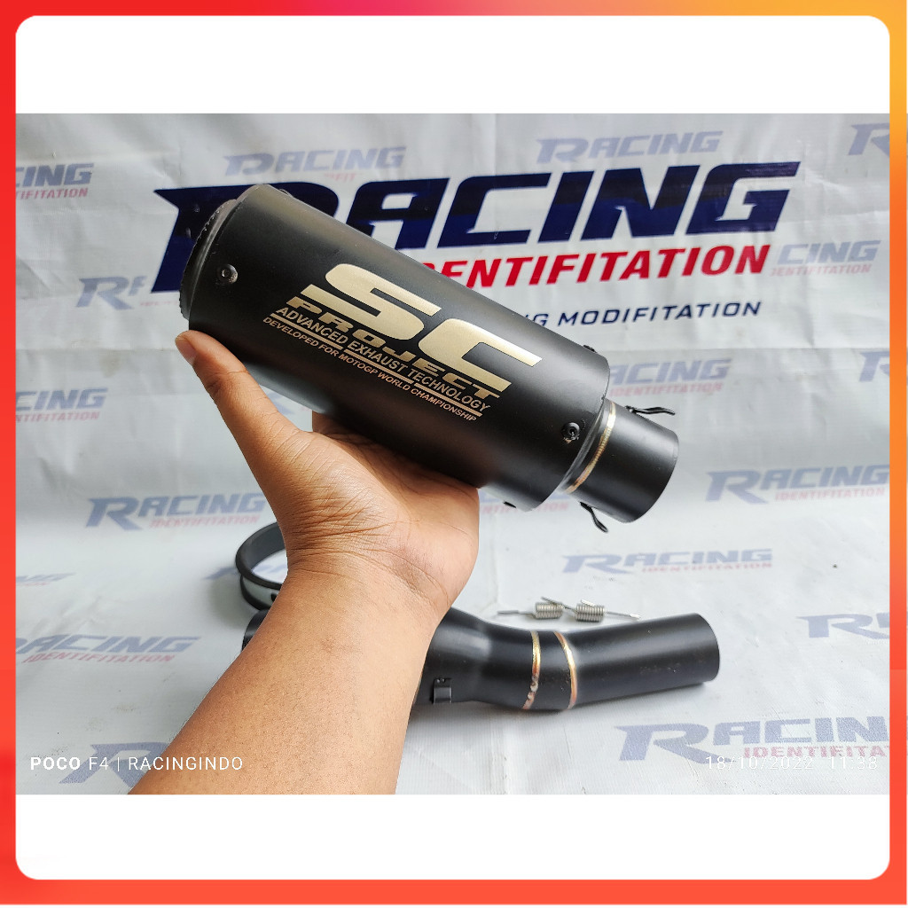 Exhaust racing sc project slip on ninja 250 fi cbr 250 rr yamaha r25 mt ...