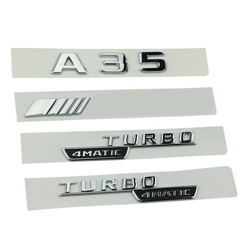 AI ABS 3d Chrome Letters For Car Rear Trunk Fender Badge Turbo 4matic ...
