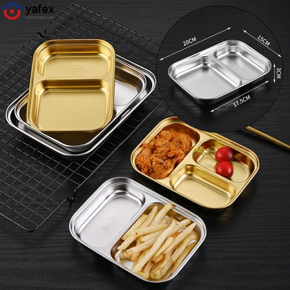 Reliable Stainless Steel Food Tray 5 Round Sections for Neat Food ...