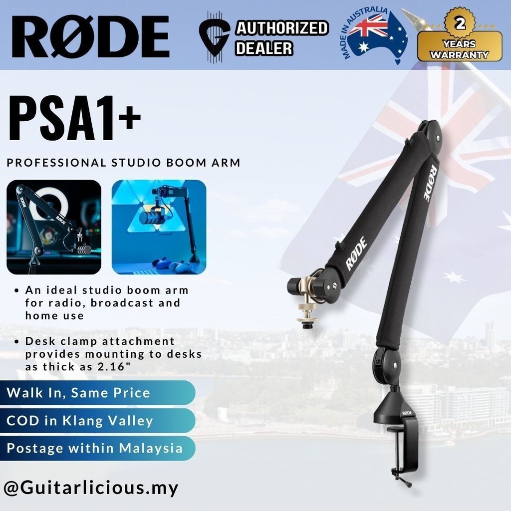 Rode PSA1+ Professional Studio Arm for Radio, Broadcast, Studio and ...
