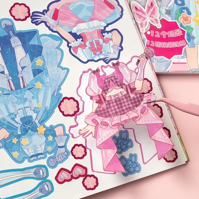 Straw Straw for children, girls and princesses, sticker books, Stickers ...