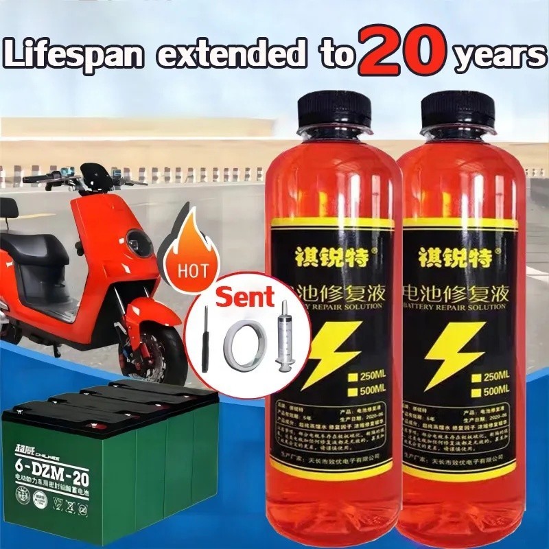 24H Delivery！500mlCar battery water Battery acid water Battery repair ...