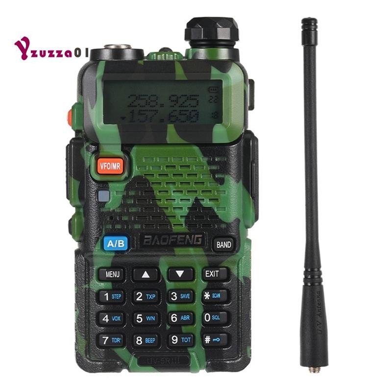 UV5R Walkie Talkie 5W Dual Band Ham Two Way Radio Vhf Uhf FM Radio Outdoor Handheld Transceiver ...