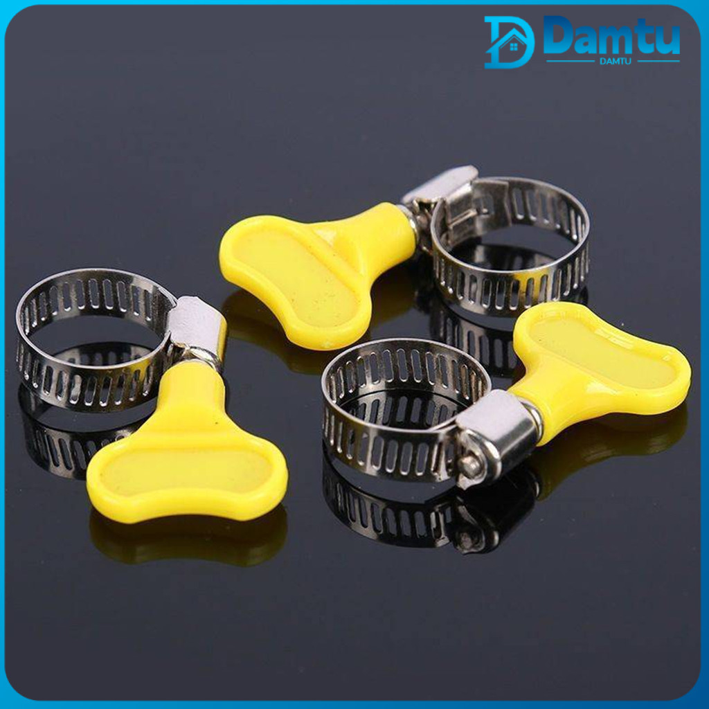 Hose Clamp Stainless Steel Adjustable Fuel Line Butterfly Tubing Clamp ...