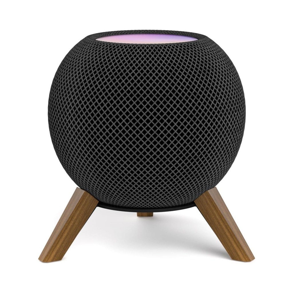 Wood Stand for HomePod Mini, Wooden Dock with Sleek Metal Frame ...