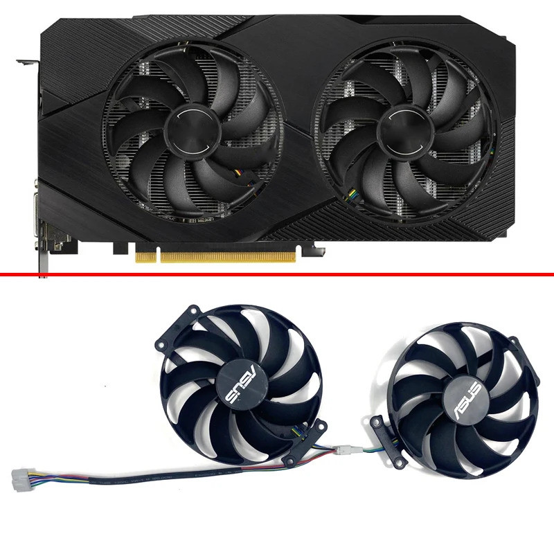 NEW Cooling Fan 90mm T129215SU 6PIN For ASUS GTX 1660 1660Ti DUAL EVO ...