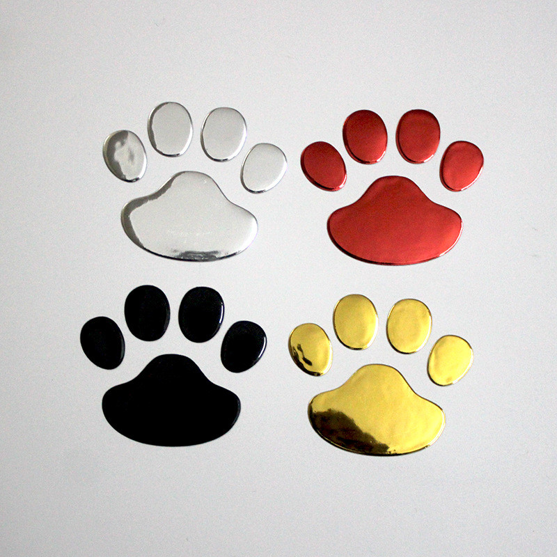 Pvc Pair Pack Bear Paw Dog Footprint Car Sticker Car Car Sticker Unique ...