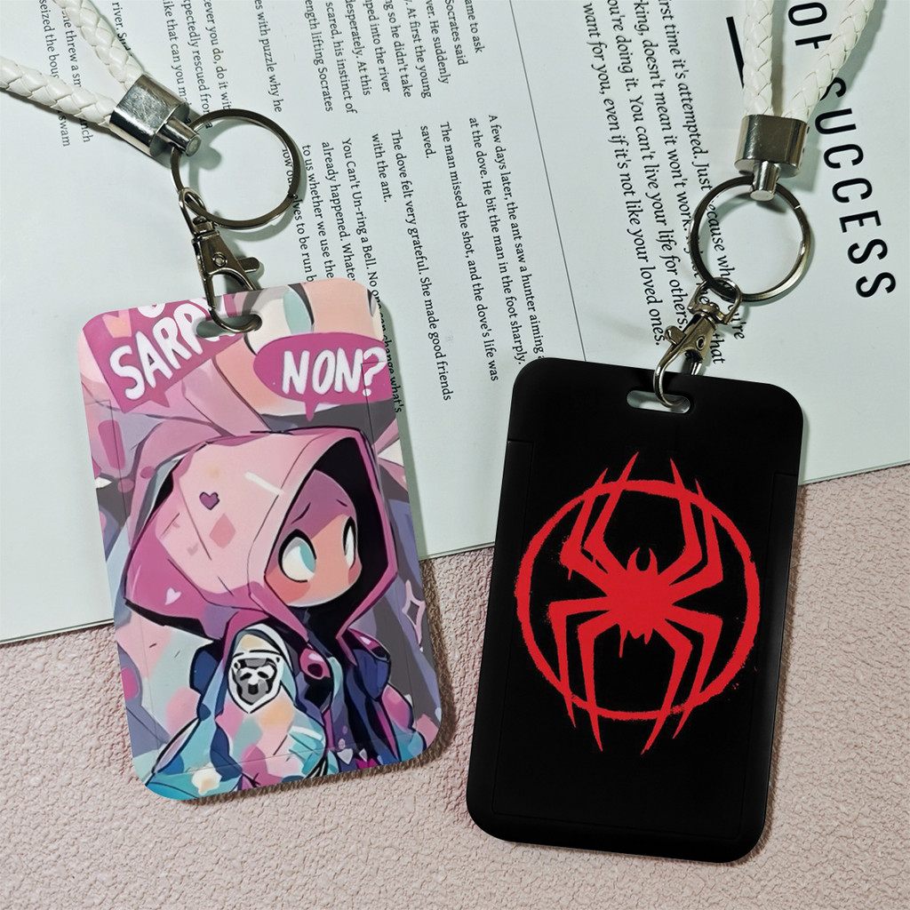Sweet Spider Man ID Card Acrylic Card Holder Stundet School ID Work ID ...