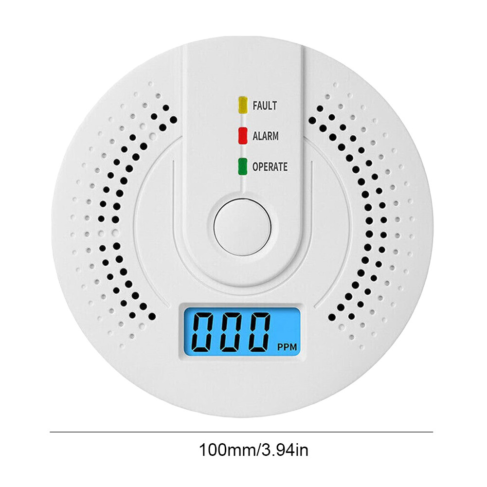 Digital Warning Alarm Sensor Sound Warning Battery Powered CO Gas ...
