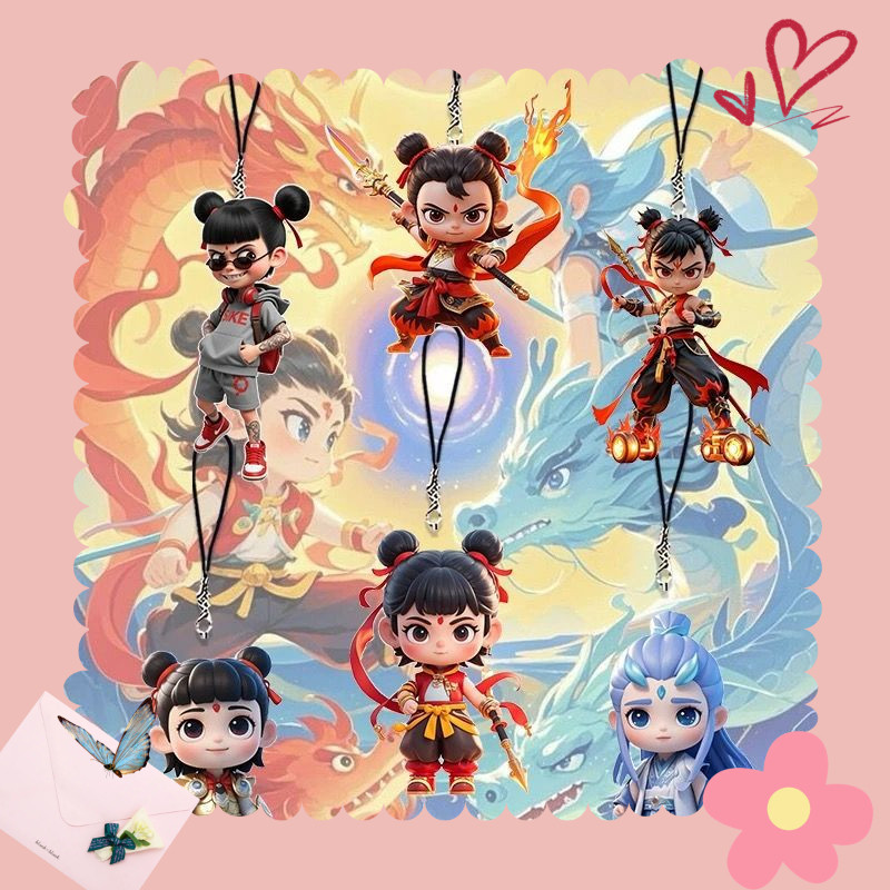 2025 New Nezha Pendant 3D Magic Boy Roaring Sea Anime 2nd Generation ...