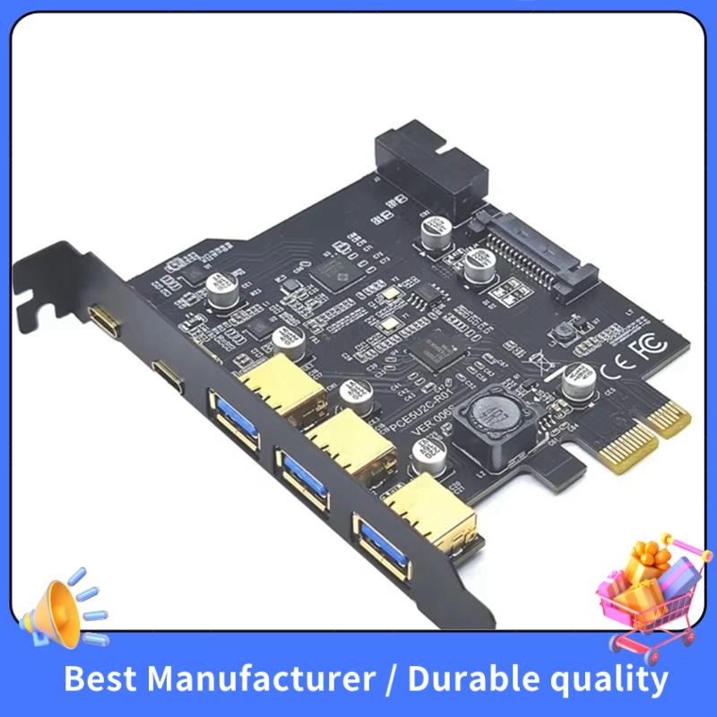 【NEW】New Type C USB 3.2 Gen2 PCIE Card Hub USB 3.0 PCI Express Board ...