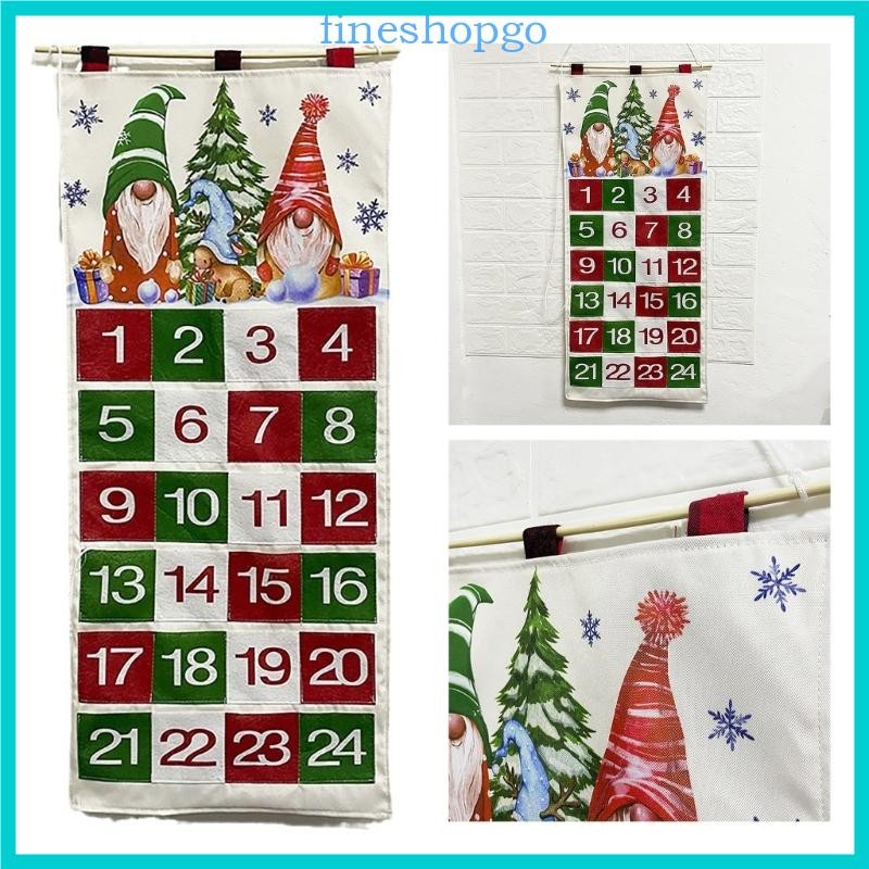Fine Fillable Advent Calendar Christmas Advent Calendar with 24 Pockets ...