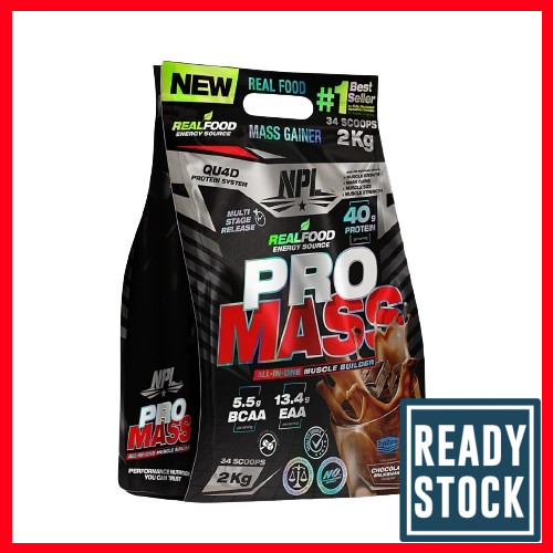Hard Gainer Muscle Development with NPL Pro Mass 4.4lbs(2kg): A Halal ...