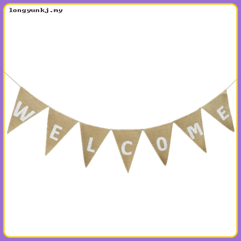 Welcome Letters Triangle Pull Flag Graduation Back to School Banner ...