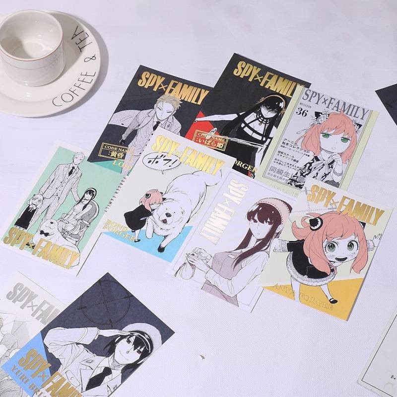 10Pcs/Set Anime SPYxFAMILY Postcard Loid Forger Anya Forger Yor Forger ...
