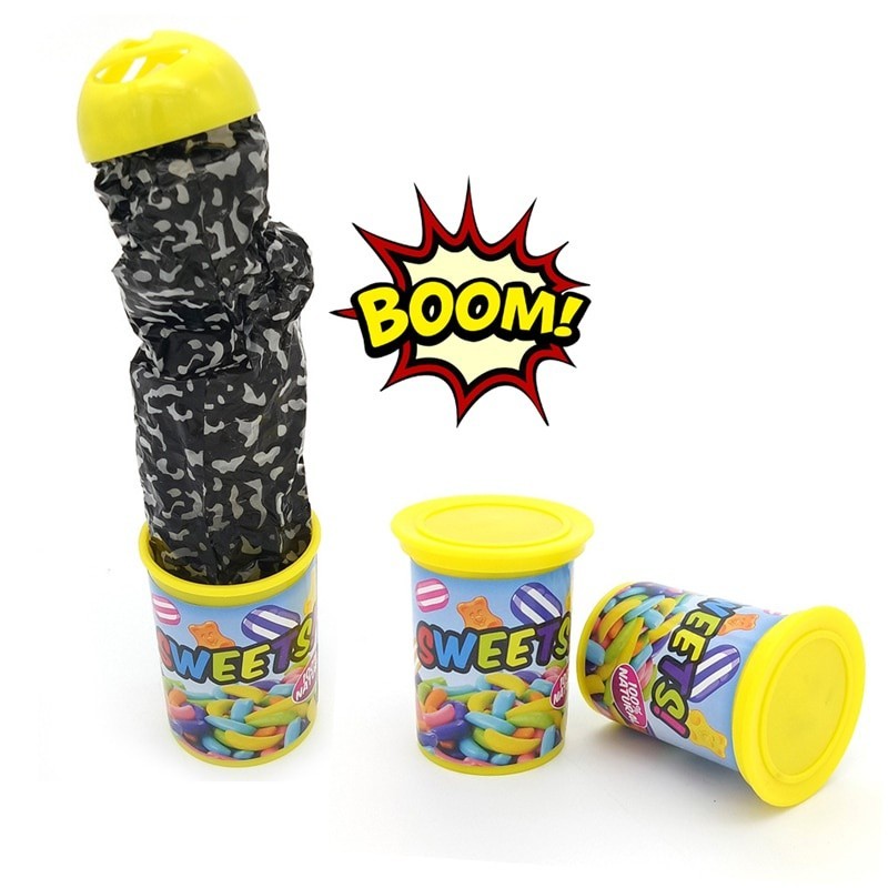 [Ready Stock] Funny Candy Can Jump Spring Snake Toy Gift April Fool Day ...