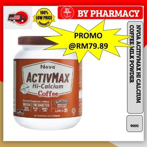 NOVA ACTIVMAX HI CALCIUM COFFEE MILK POWDER 900G | Shopee Malaysia