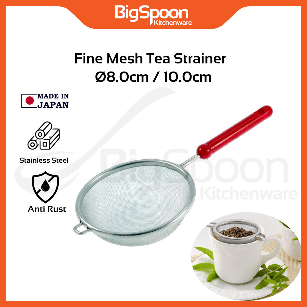 BIGSPOON Original Japan Stainless Steel Fine Mesh Flour Strainer Sieve ...