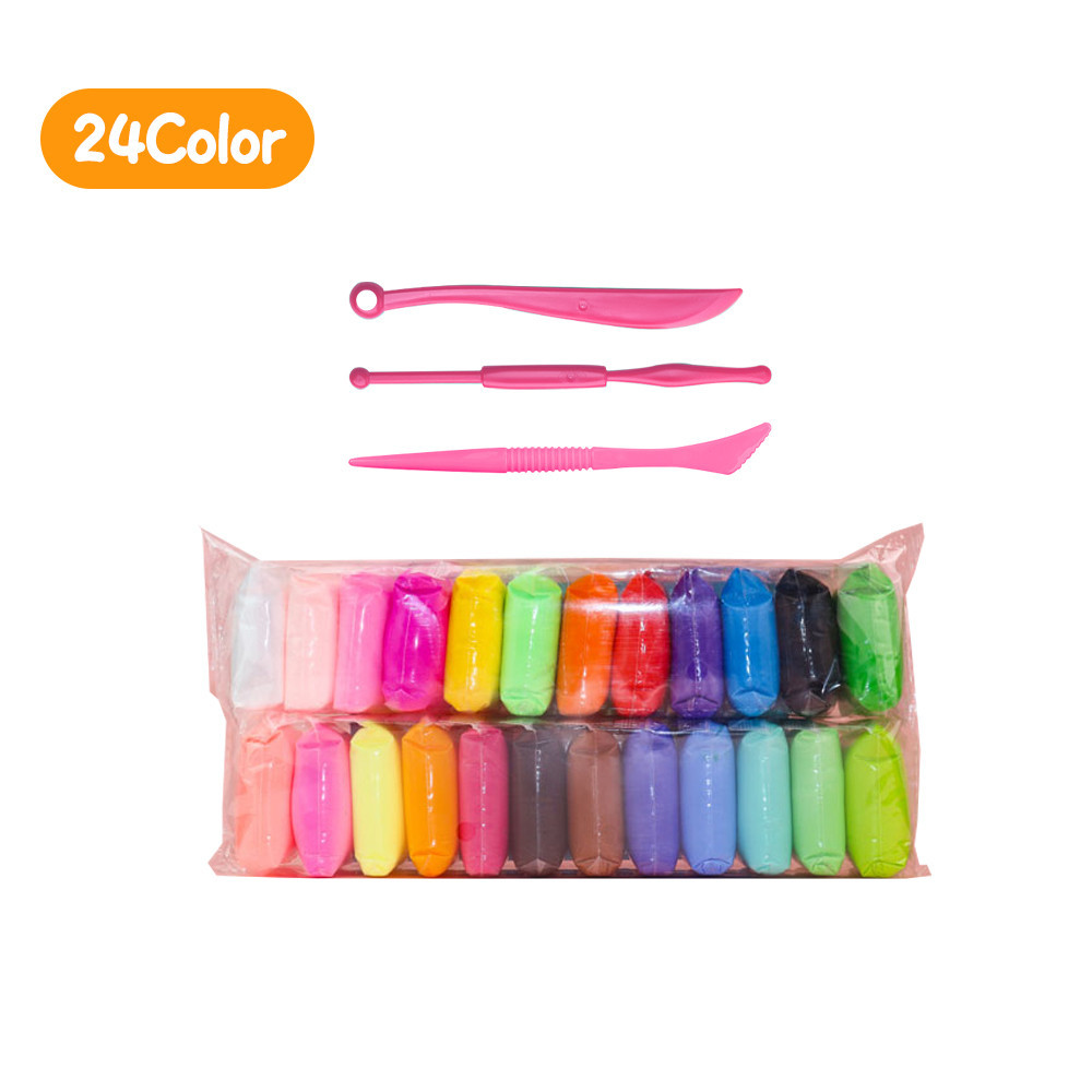 BEVAVAR 12 /24 /36 Colors Super Light Clay Set Non-Toxic Ultralight DIY ...