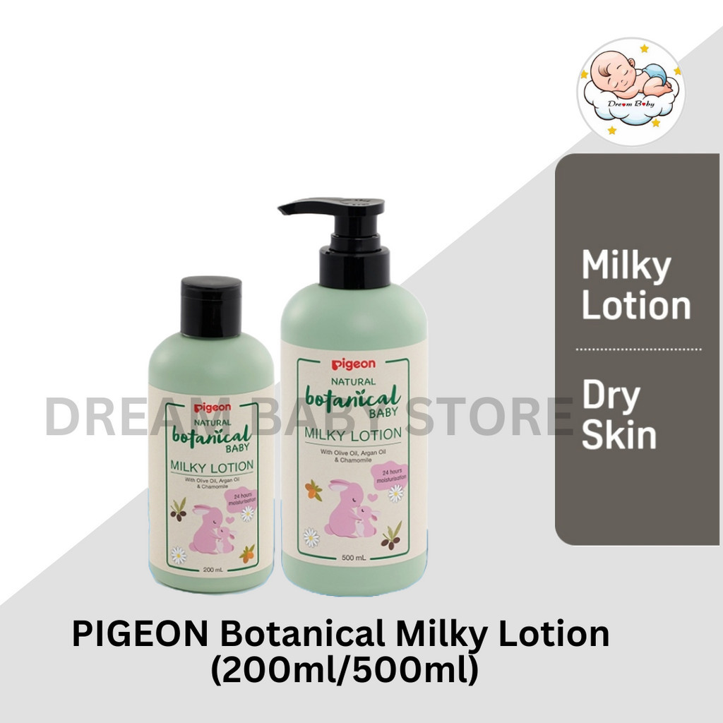 PIGEON Natural Botanical Baby Milky Lotion (200ml / 500ml) | Shopee ...