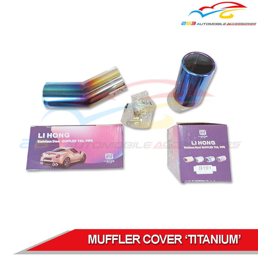 UNIVERSAL CAR EXHAUST MUFFLER TIP STAINLESS STEEL BENDING MUFFLER COVER ...