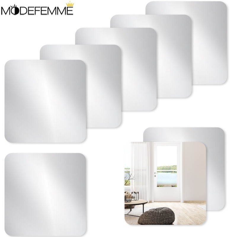 [ Featured ] HD Mirror Sticker for Background Decoration - DIY Square ...