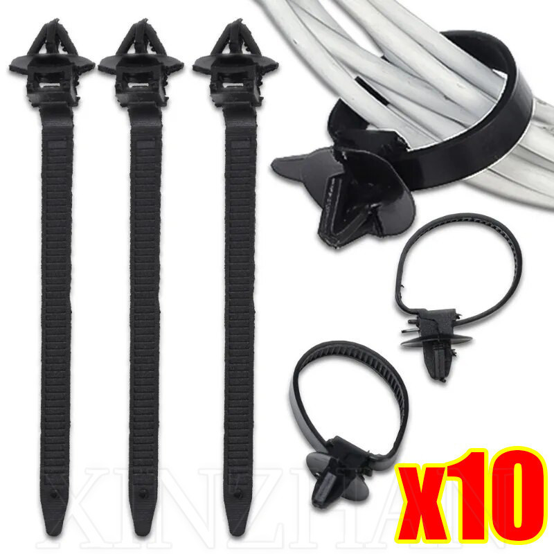 10Pcs Releasable Fixed Latch Ties Fastener - Universal Vehicle Cable ...