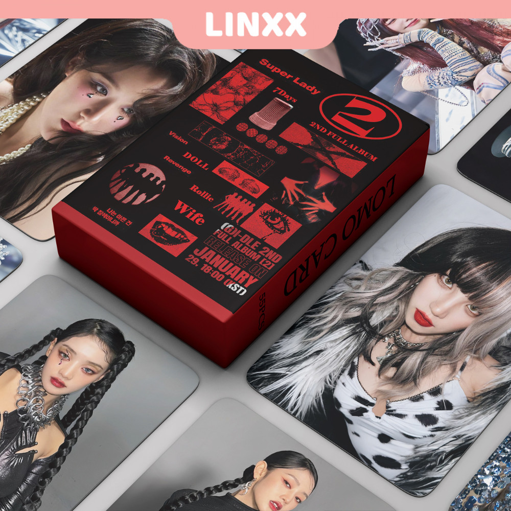 LINXX 55 Pcs (G)I-DLE 2nd Full Album Lomo Card Kpop Photocards ...