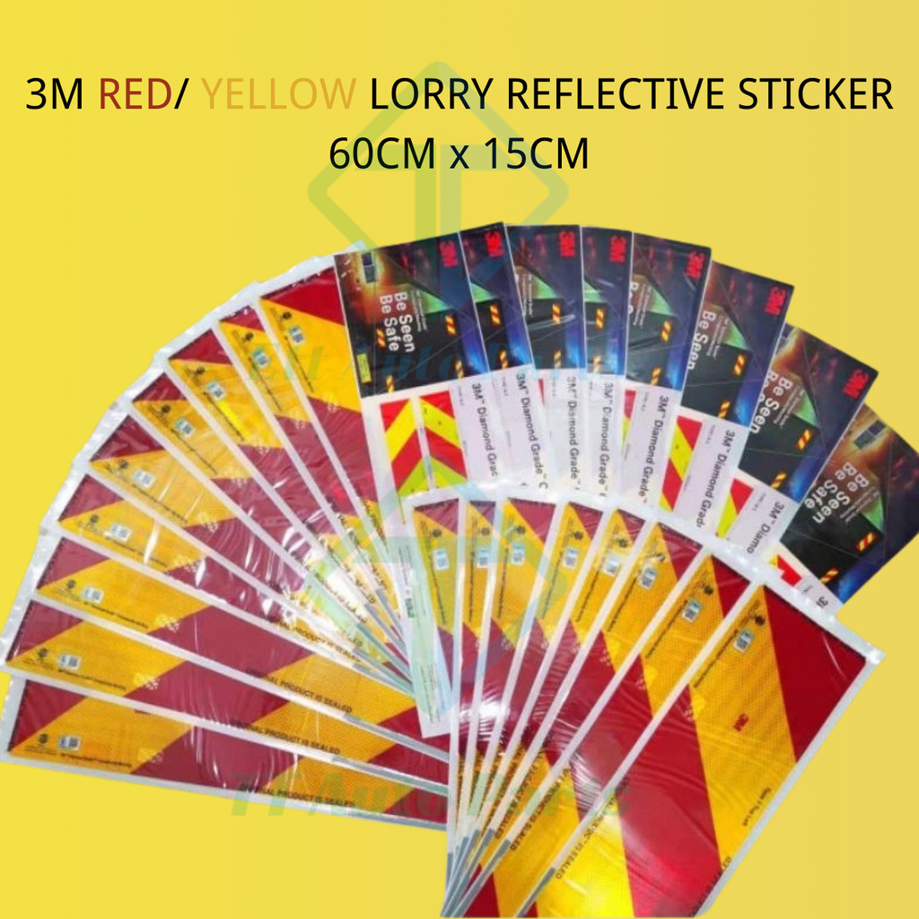 3M ORIGINAL LORRY REFLECTIVE STICKER w/SIRIM APPROVED | Shopee Malaysia