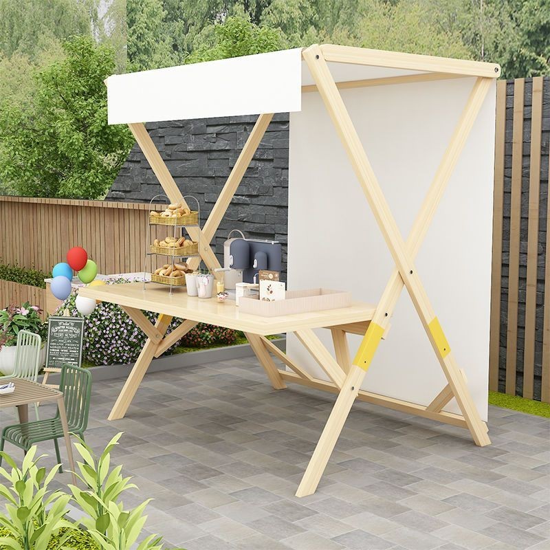 Solid Wood Display Rack For Street Stalls, Mobile Market Stalls ...