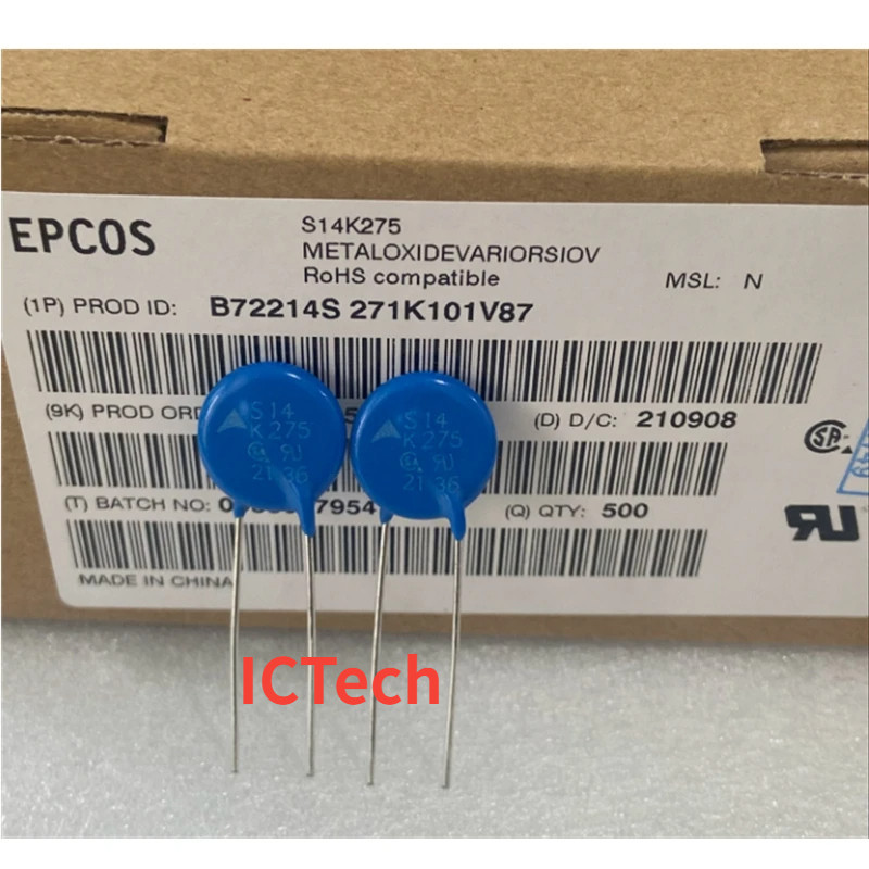Original S14K275 Varistor S14K275 14K275 K275 14mm 300VAC New | Shopee ...