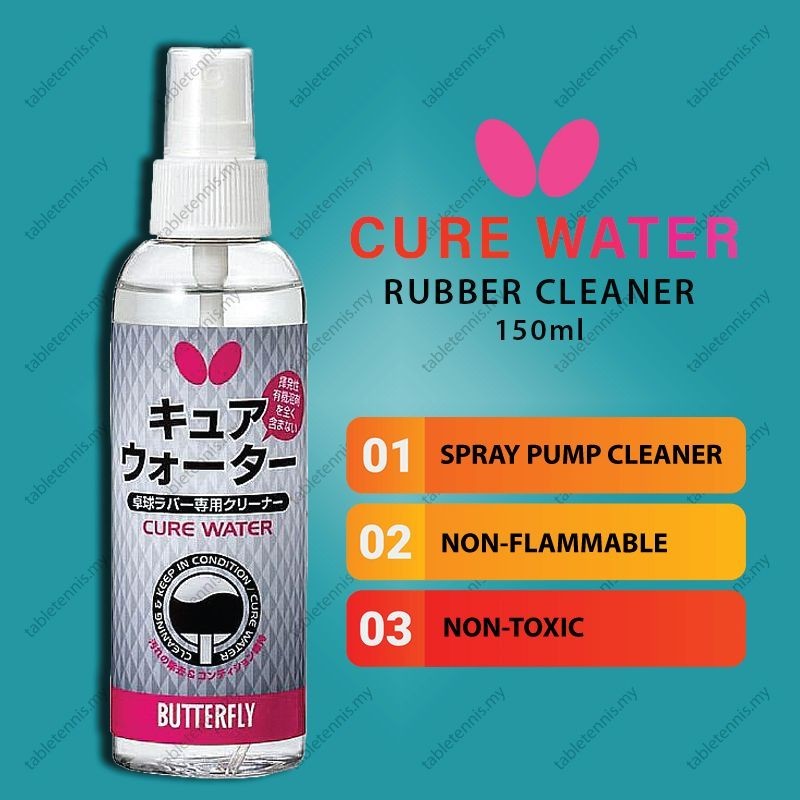 Butterfly Cure Water Table Tennis Rubber Cleaner 150ml Non-Toxic Made ...