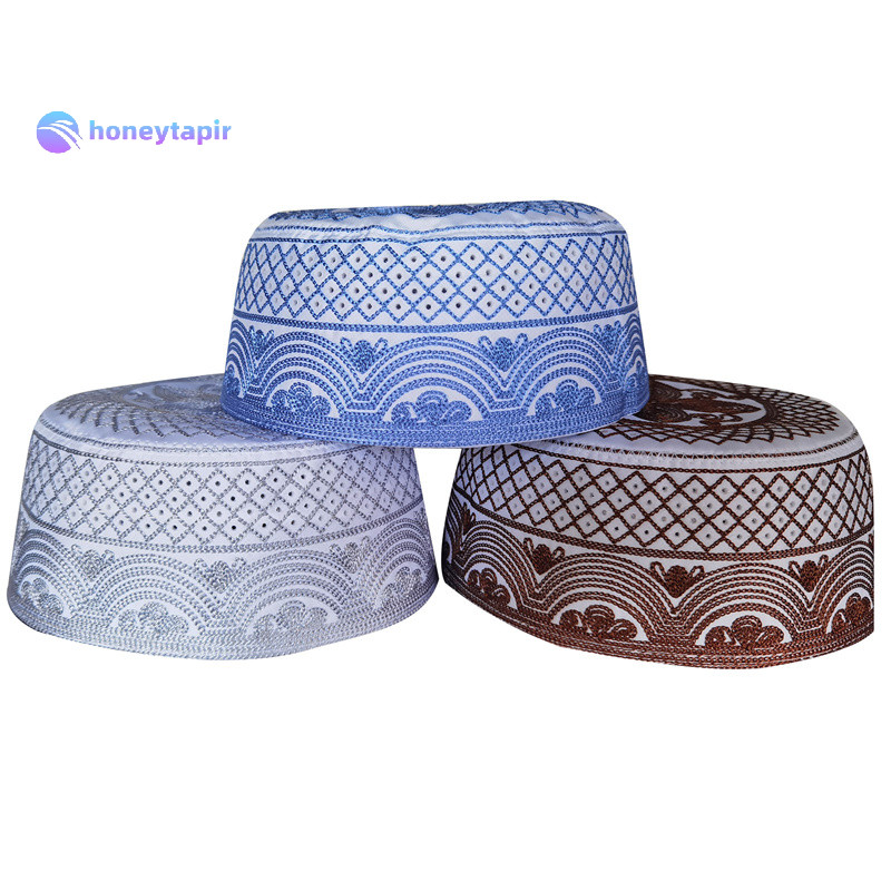 honeytapir Prayer Hats Topi Islamic Arab Caps Islamique Chapeau Bonnet ...