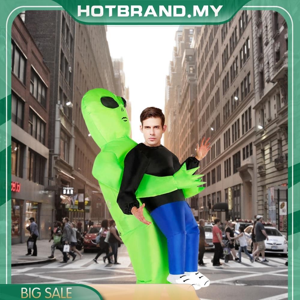 [Hotbrand.my] Cartoon Print Alien Carrying Human Costume Hilarious ...