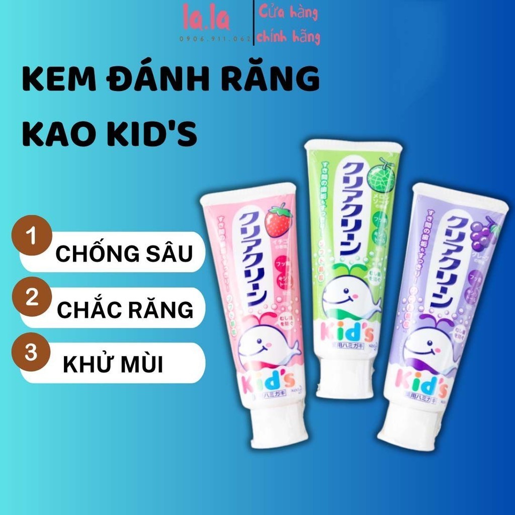 Kids Kao Toothpaste 70g Japan (3 Flavors) | Shopee Malaysia