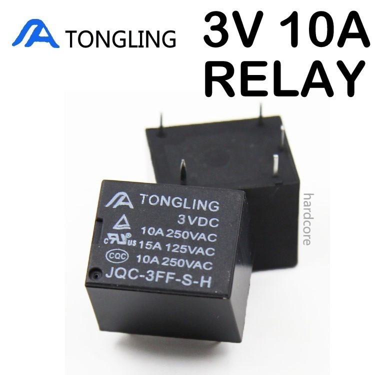 RELAY 3V 10A high current 5 pin 5 leg Relay car repair DIY home control ...