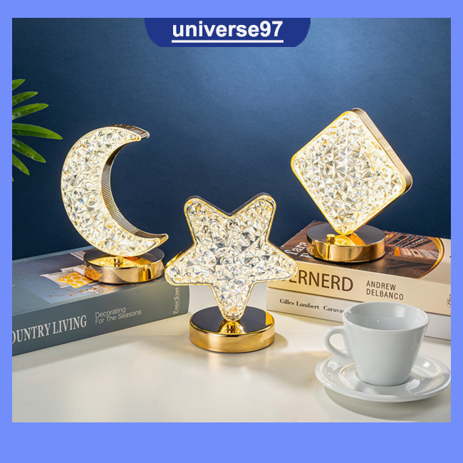 PING Moon Light Stars Night Light With Touch Switch, 3 Color Change LED ...