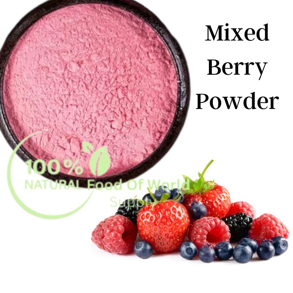 Mixed berry powder 30g - 250g Pure berries fruit powder blueberry ...