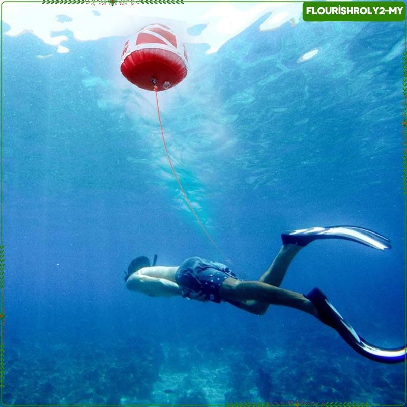 [Flourish] Buoy with Dive Flag Professional PVC Diver below Floater for ...