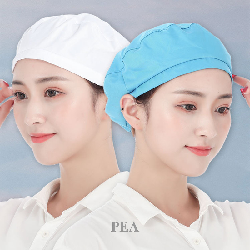 PEA Women Elastic Soft Breathable Dust-Proof Cap Kitchen Restaurant ...