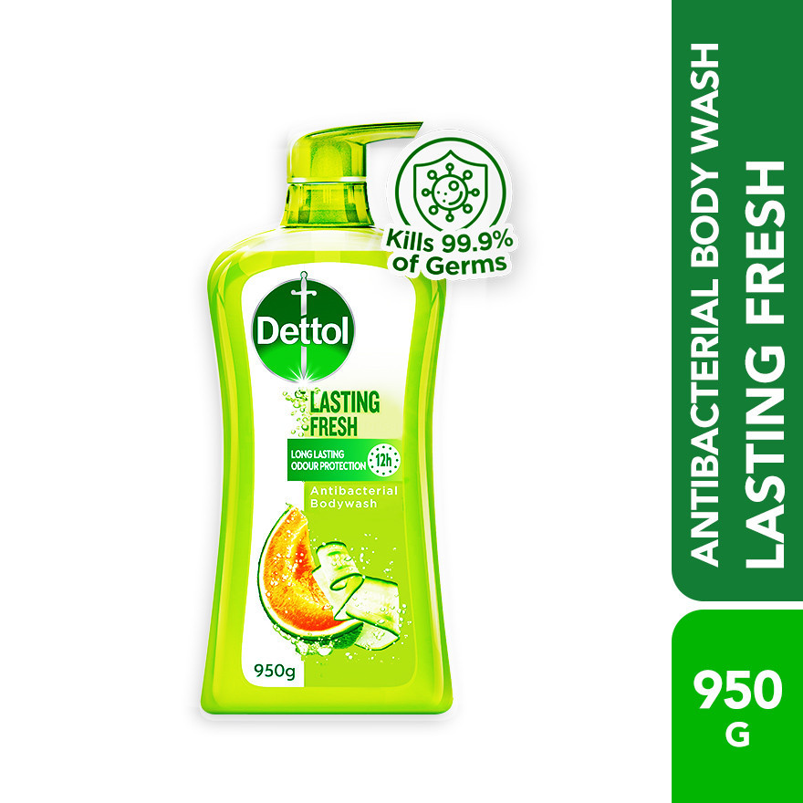 Dettol Body Wash Lasting Fresh Honeydew Melon And Cucumber 950g Shopee