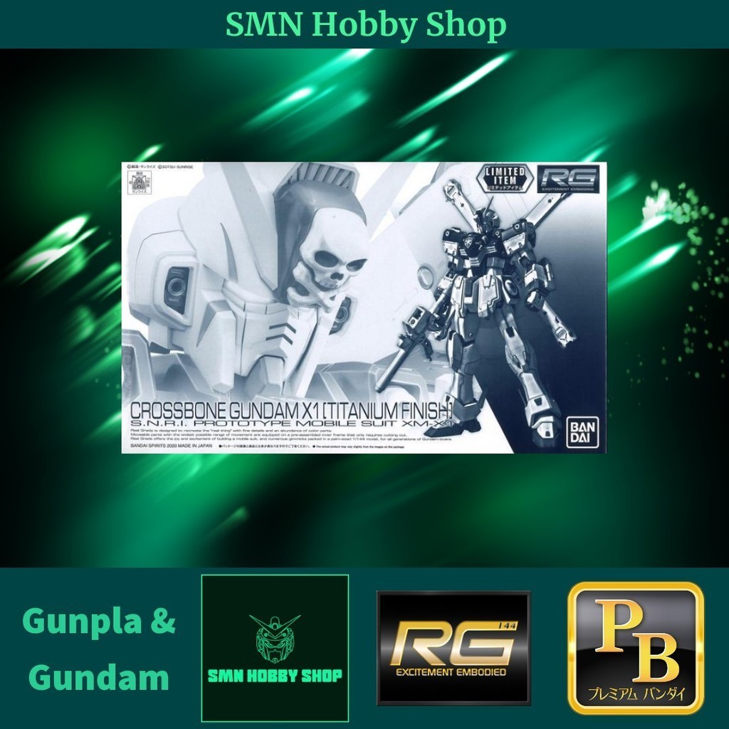 RG 1/144 Crossbone X1 Titanium Finish Limited Gunpla Gundam Model Kit ...